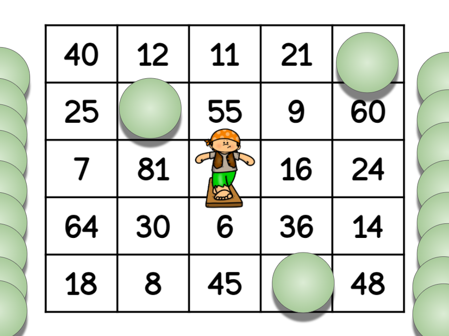 Pirate-Themed Multiplication Bingo Game - Digital and Printable - Amped ...