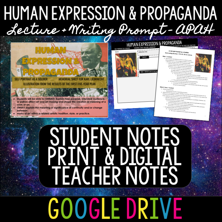 Human Expression & Propaganda Lecture + Writing Prompt - AP Art History ...