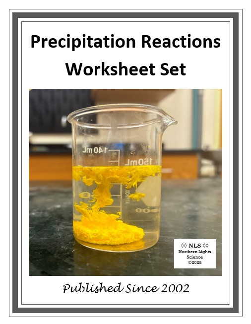 Precipitation Reactions Worksheet Set for Chemistry - Amped Up Learning