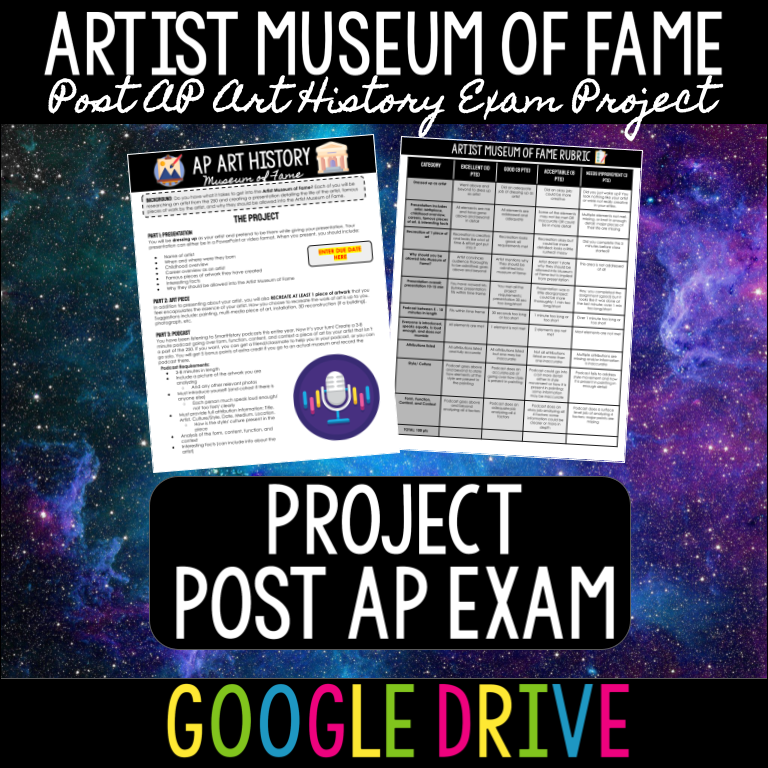 Artist Museum of Fame - Post AP Art History Exam Project - Amped Up ...