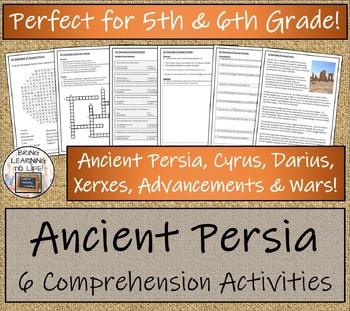 Ancient Persia Mega Bundle of Activities | 5th Grade & 6th Grade ...