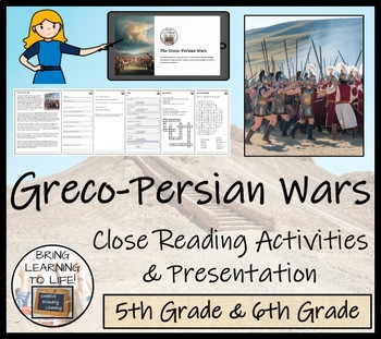 The Greco-Persian Wars Close Reading Comprehension Activities | 5th ...