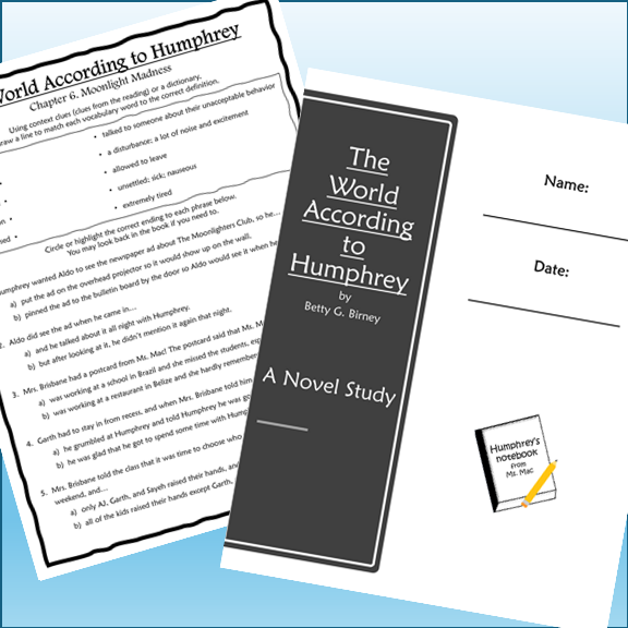 The World According to Humphrey Novel Study