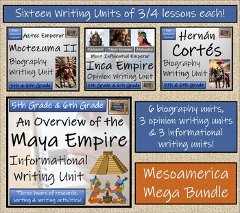 Mesoamerica Mega Bundle | 5th & 6th Grade | 60 hours of Activities