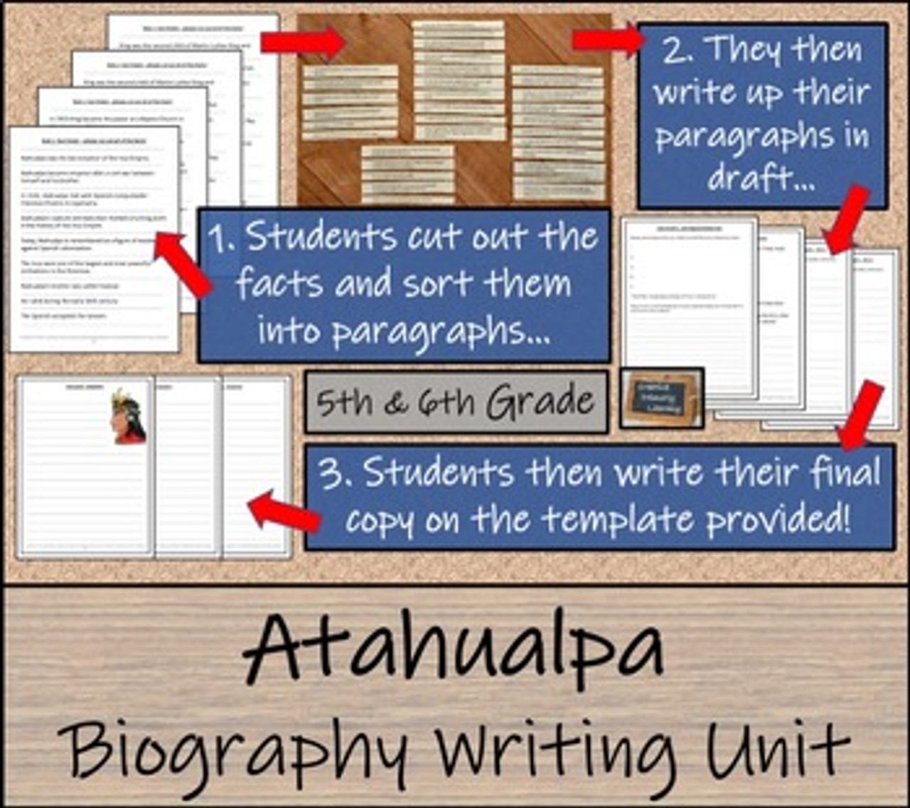 Atahualpa Biography Writing Unit | 5th Grade & 6th Grade