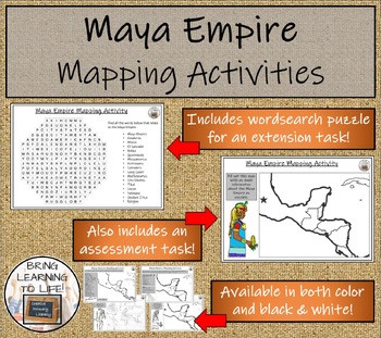 Maya Empire Map Activities and Presentation - Amped Up Learning
