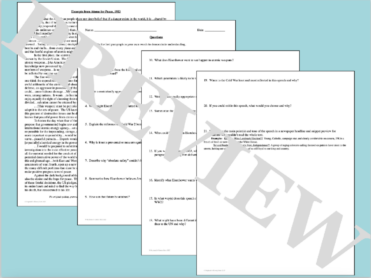 Atoms for Peace Primary Source Analysis