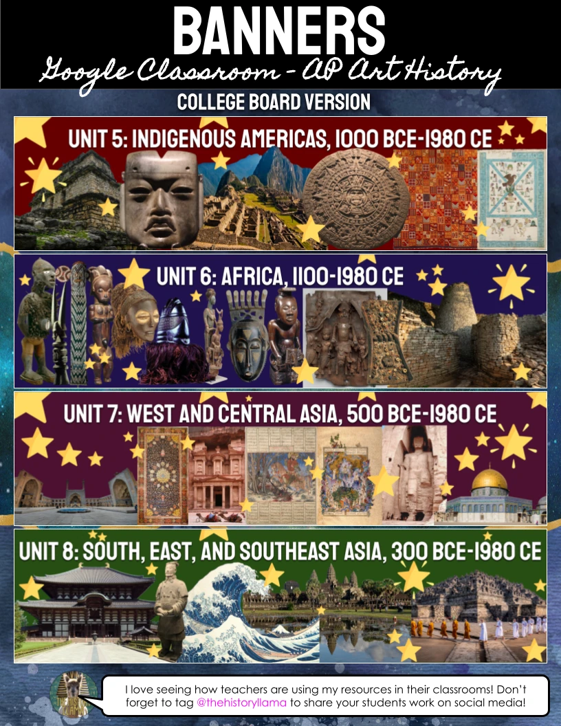 AP Art History Google Classroom Banners - Amped Up Learning