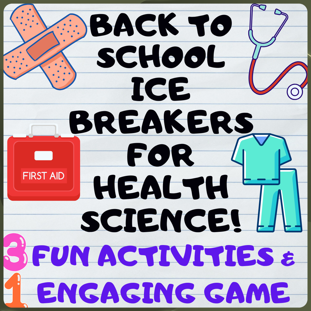 Back to School Health Science Icebreakers: 3 Fun Activities & 1 ...