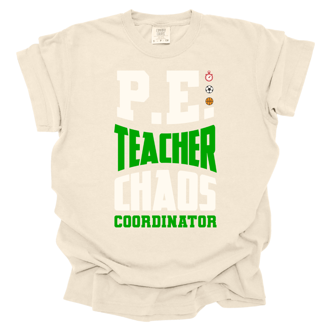PE Teacher, Chaos Coordinator Comfort Colors