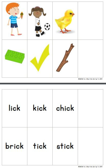 The -ick Word Family - Amped Up Learning