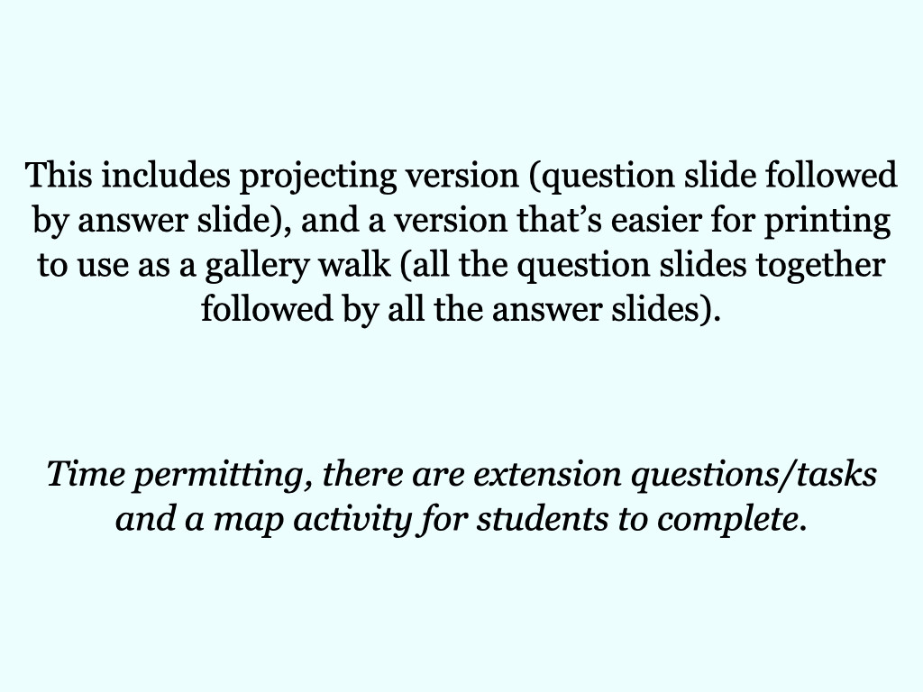 Regions of the United States Geography Review Game US Geography Review ...
