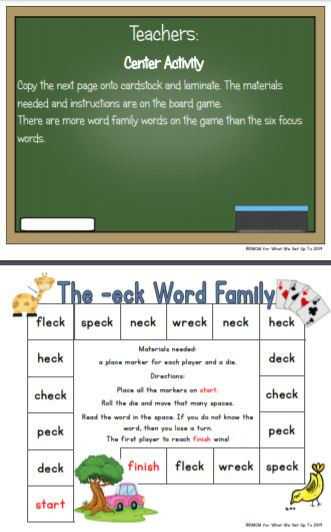 The -eck Word Family - Amped Up Learning