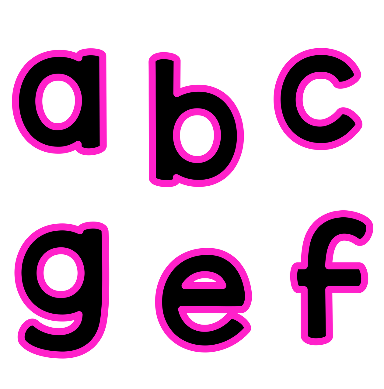 Printable Black and Bright Bulletin Board Letters, Vibrant Alphabet ...