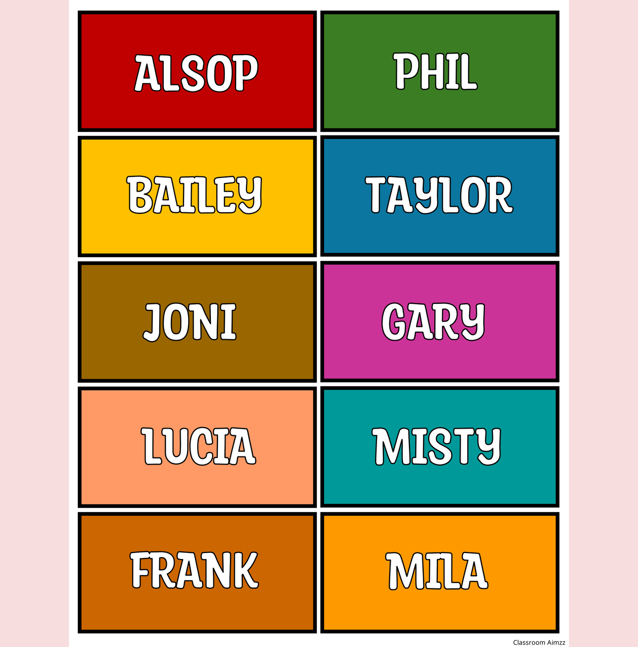 Printable Bright Alphabet Letters, Nametags Bundle Pack, Fall ...