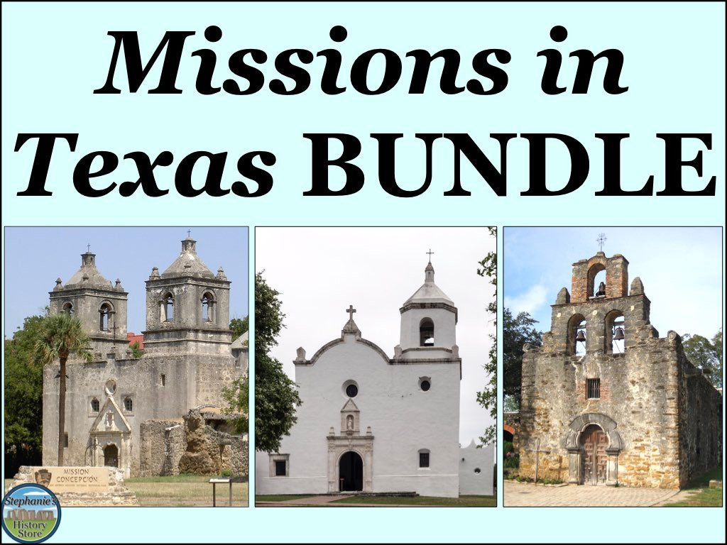 Texas Missions Activities Bundle