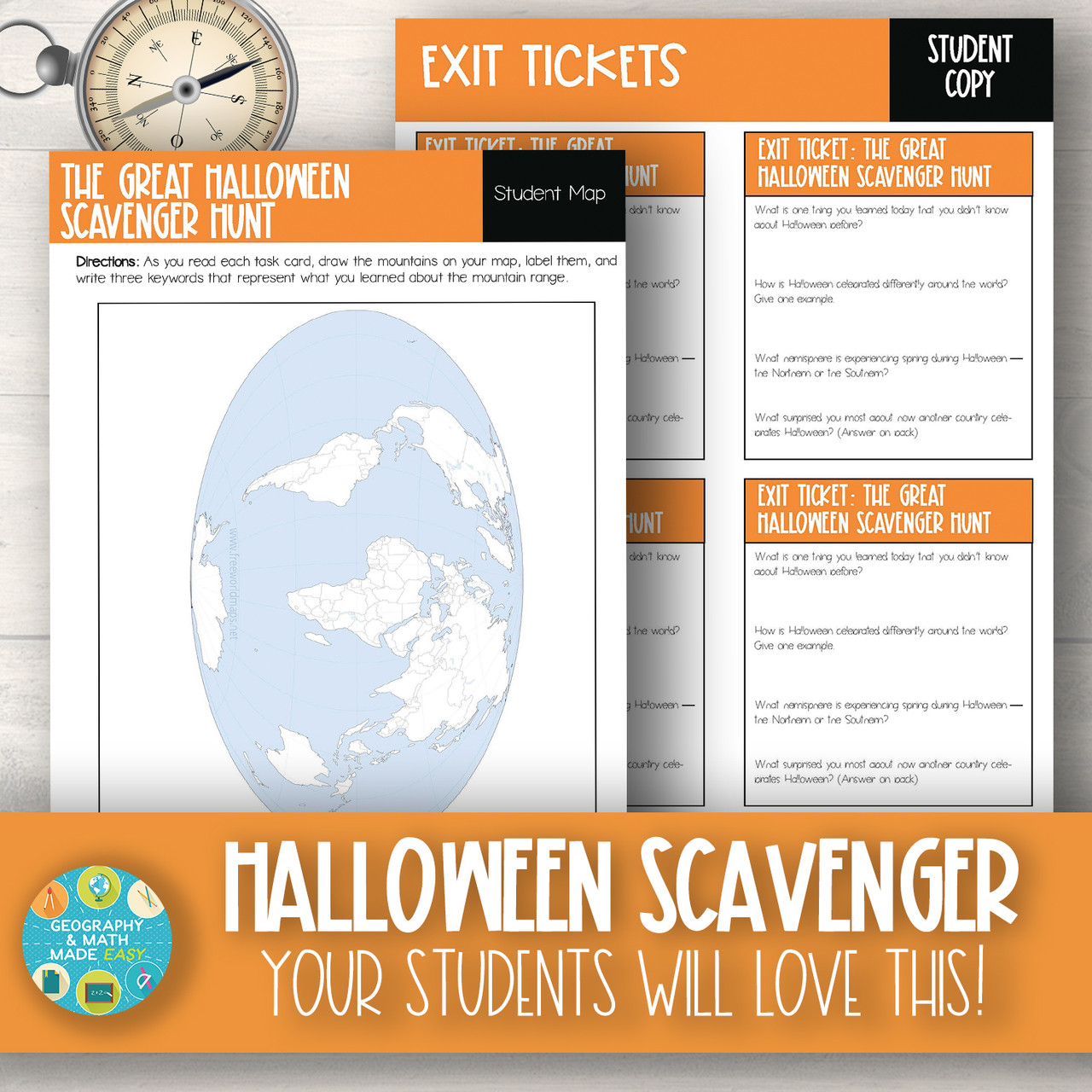 The Great Geography Halloween Scavenger Hunt Around the World | Social ...