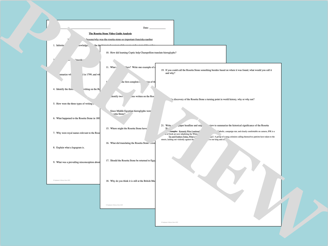 Rosetta Stone Activity Video Guide Analysis