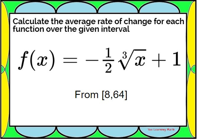 Average Rate of Change of Non-Linear Functions: Google Slides - 20 ...