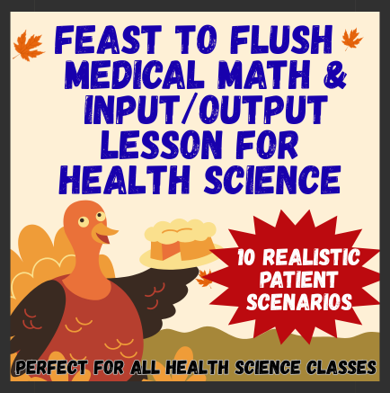 Thanksgiving Feast to Flush | Health Science Input & Output Lesson