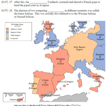 Crash Course European History: Worksheet 1 (Medieval Europe)