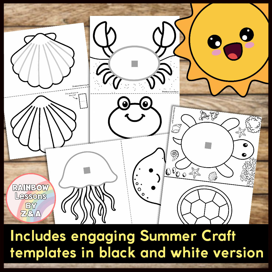 Summer Crafts | Ocean Animal Craft | Crab Craft | Turtle Craft ...