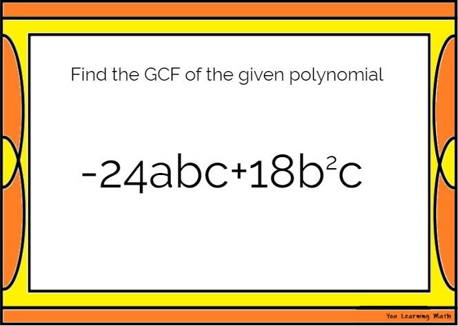 Factoring Polynomials by Greatest Common Factor (GCF)- Google Forms ...