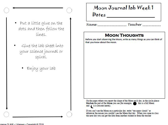Moon Journal Science Lab - Amped Up Learning