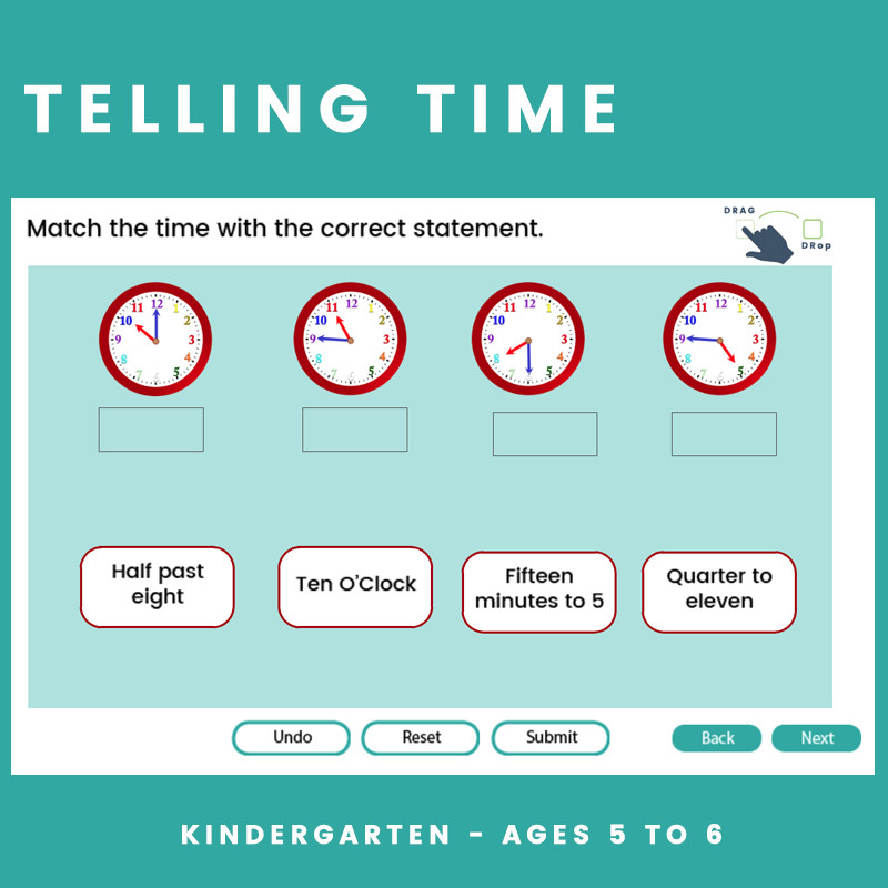 Telling Time Kindergarten - 33 Slides - Amped Up Learning
