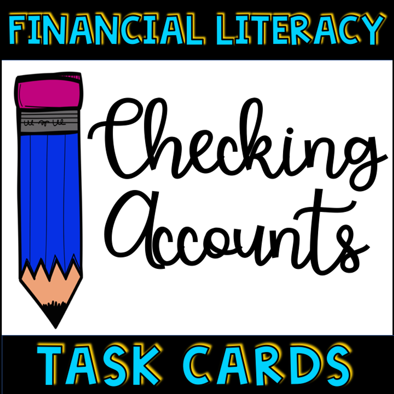Financial Literacy Checking Accounts Task Cards - Amped Up Learning