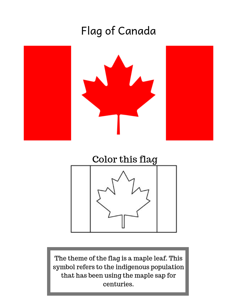 Kindergarten Social Studies Worksheet (Flags and their Countries)