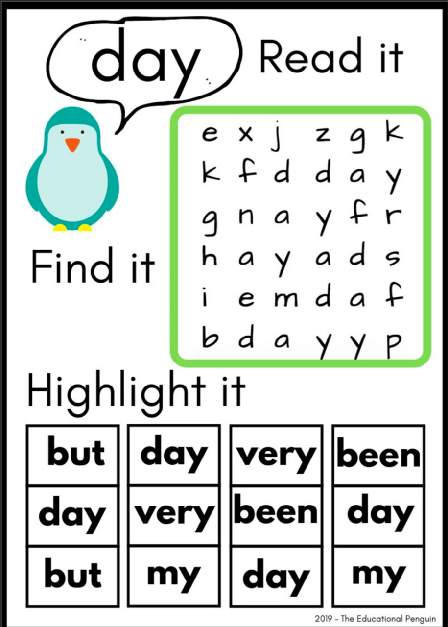 Sight Words for Beginners - 7 - Amped Up Learning