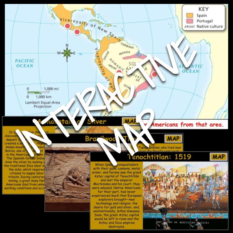 Interactive Map: Colonization in the Americas - Amped Up Learning