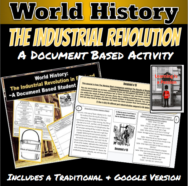 World History | Industrial Revolution in England | A Document Based ...