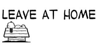 Peanuts Themed Leave at home labels - Amped Up Learning