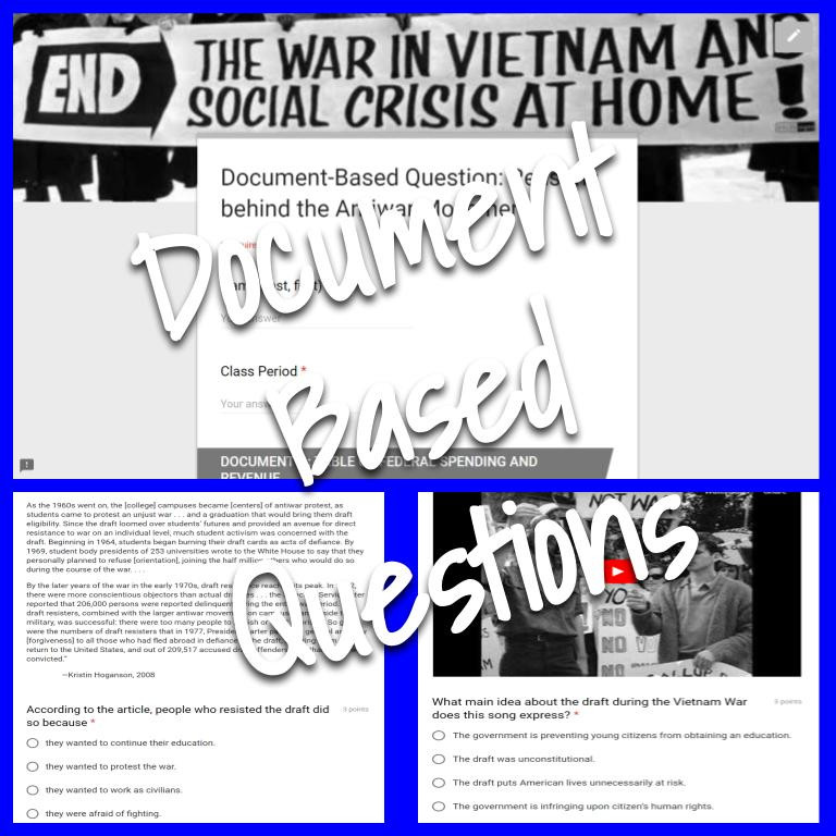 Document-Based Question: Reasons behind the Antiwar Movement - Amped Up ...