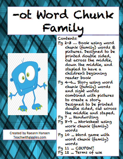 Ot Word Chunk Family - Amped Up Learning