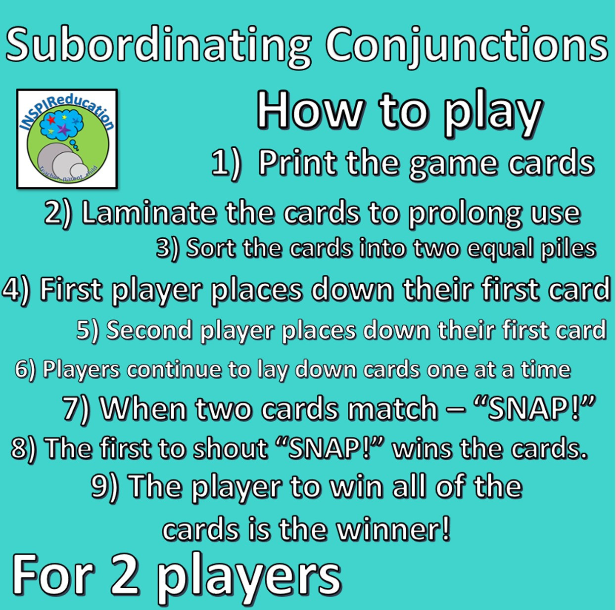 Subordinating Conjunctions Song