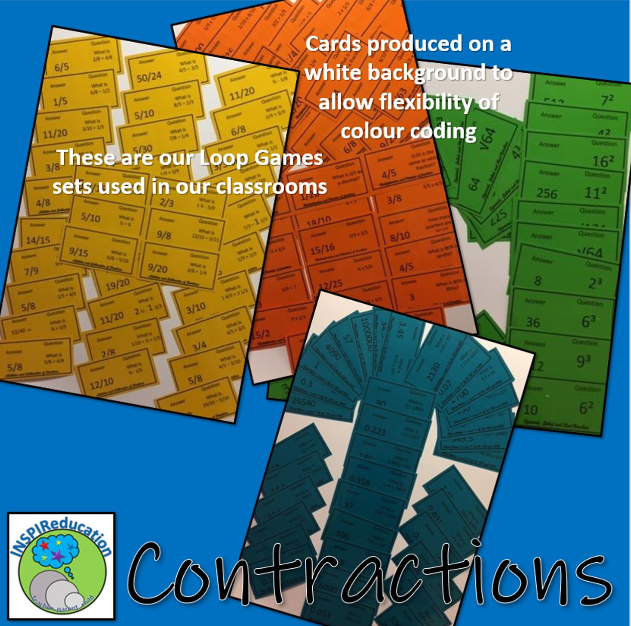 Contractions - Loop Game (I have.. Who has..?) 34 pairs of words to ...