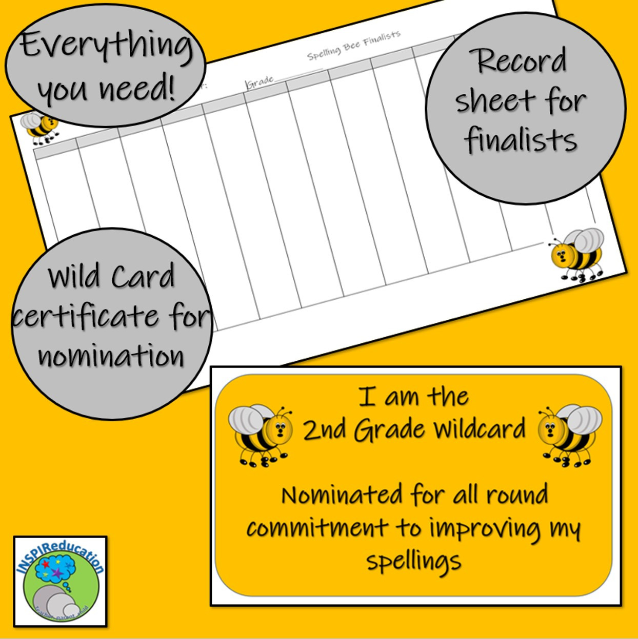 2nd Grade Spelling Bee - All You Need (176 pages of resources) - Amped ...
