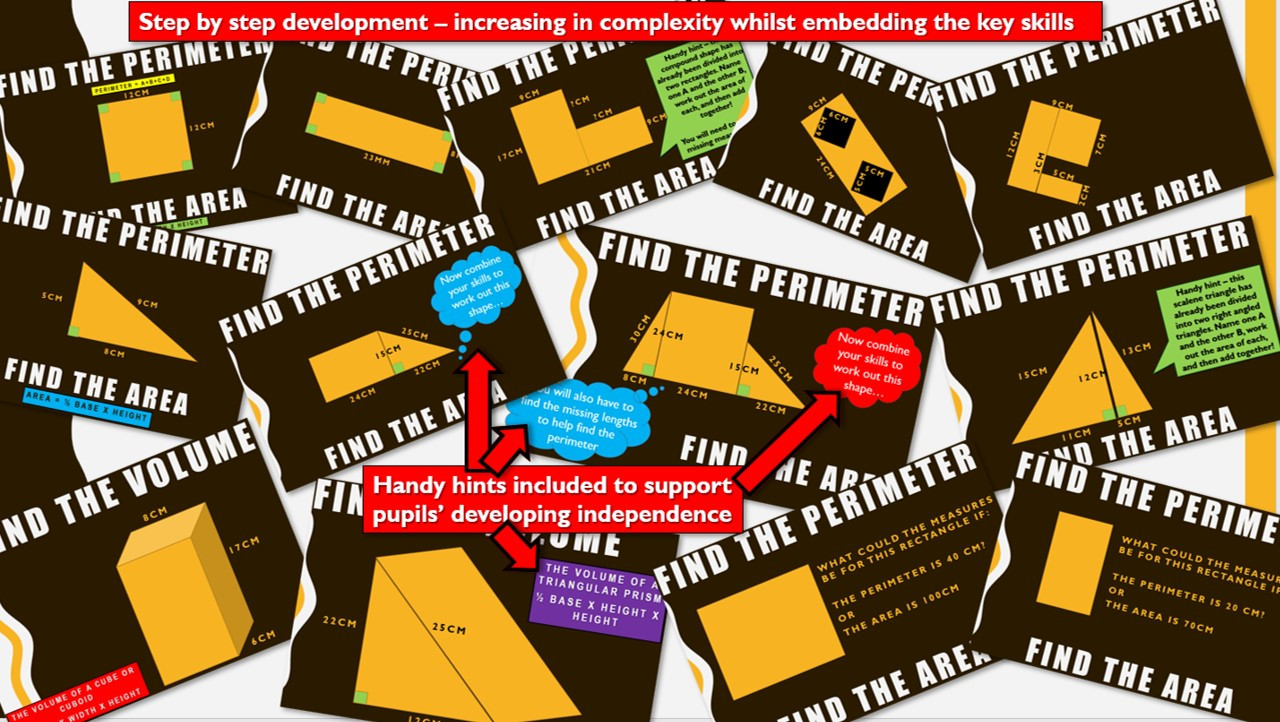 Area, Volume and Perimeter of 2D and 3D shapes - Amped Up Learning