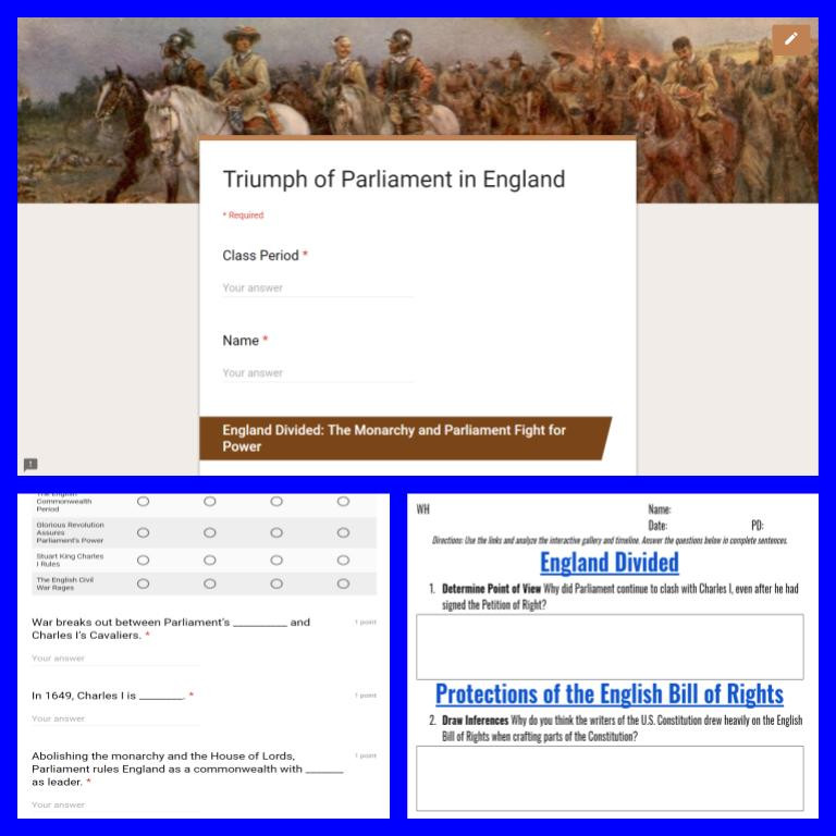 Interactive Timeline and Gallery: Triumph of Parliament in England ...