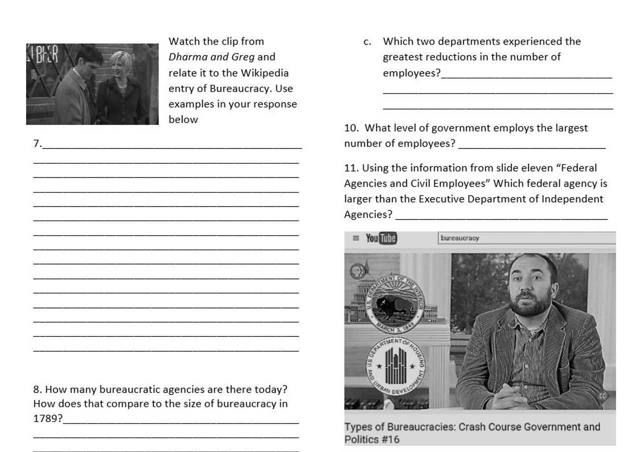 AP GOV Flipped Bureaucracy Complete Unit - "Our Nation's Fourth Branch ...