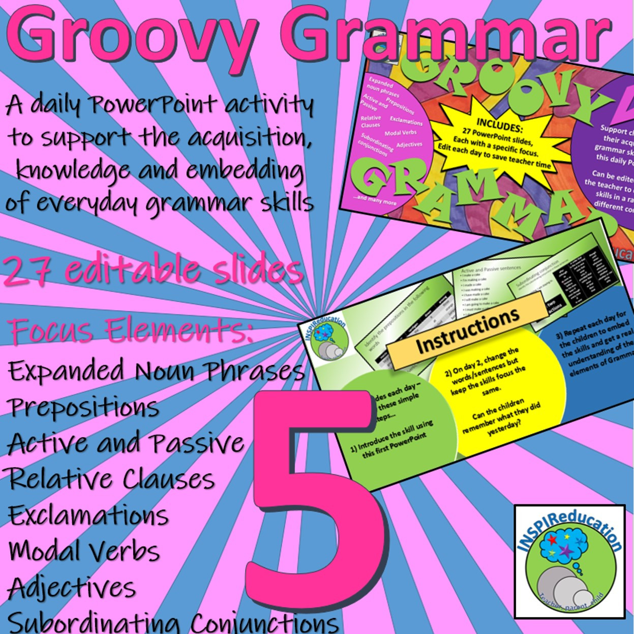 Grammar - Daily Practice PowerPoint Teaching Activity (5 of 5) - Amped ...