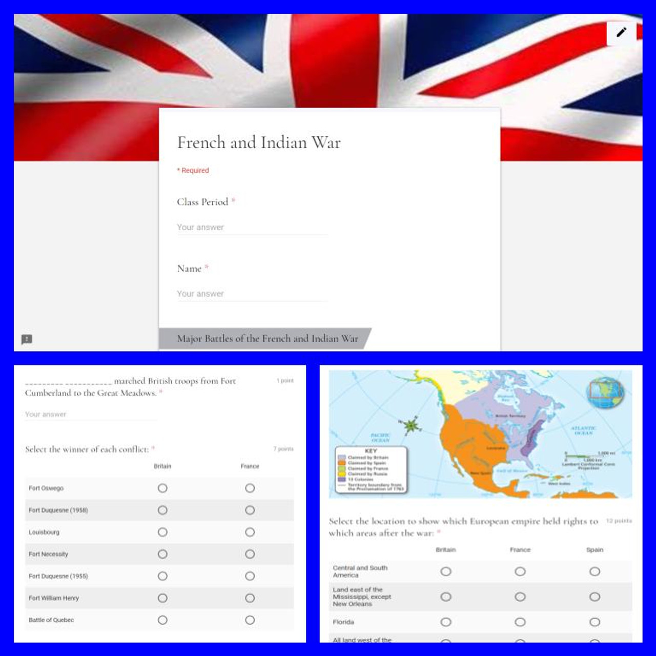 Interactive Map: French and Indian War - Amped Up Learning