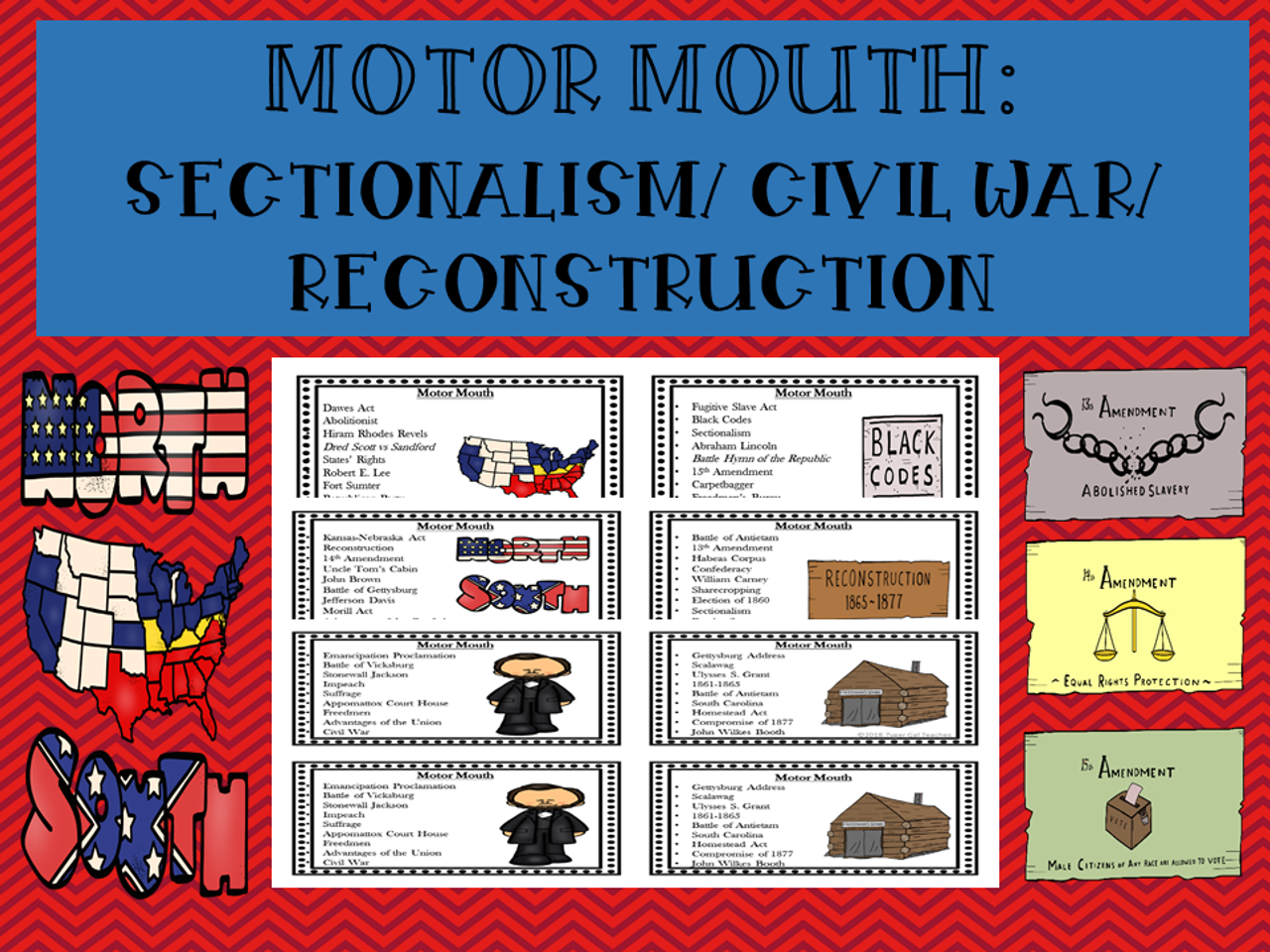 Motor Mouth-Civil War and Reconstruction - Amped Up Learning