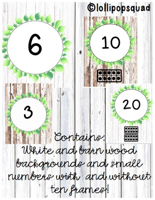 Farmhouse Numbers 0-20 - Amped Up Learning