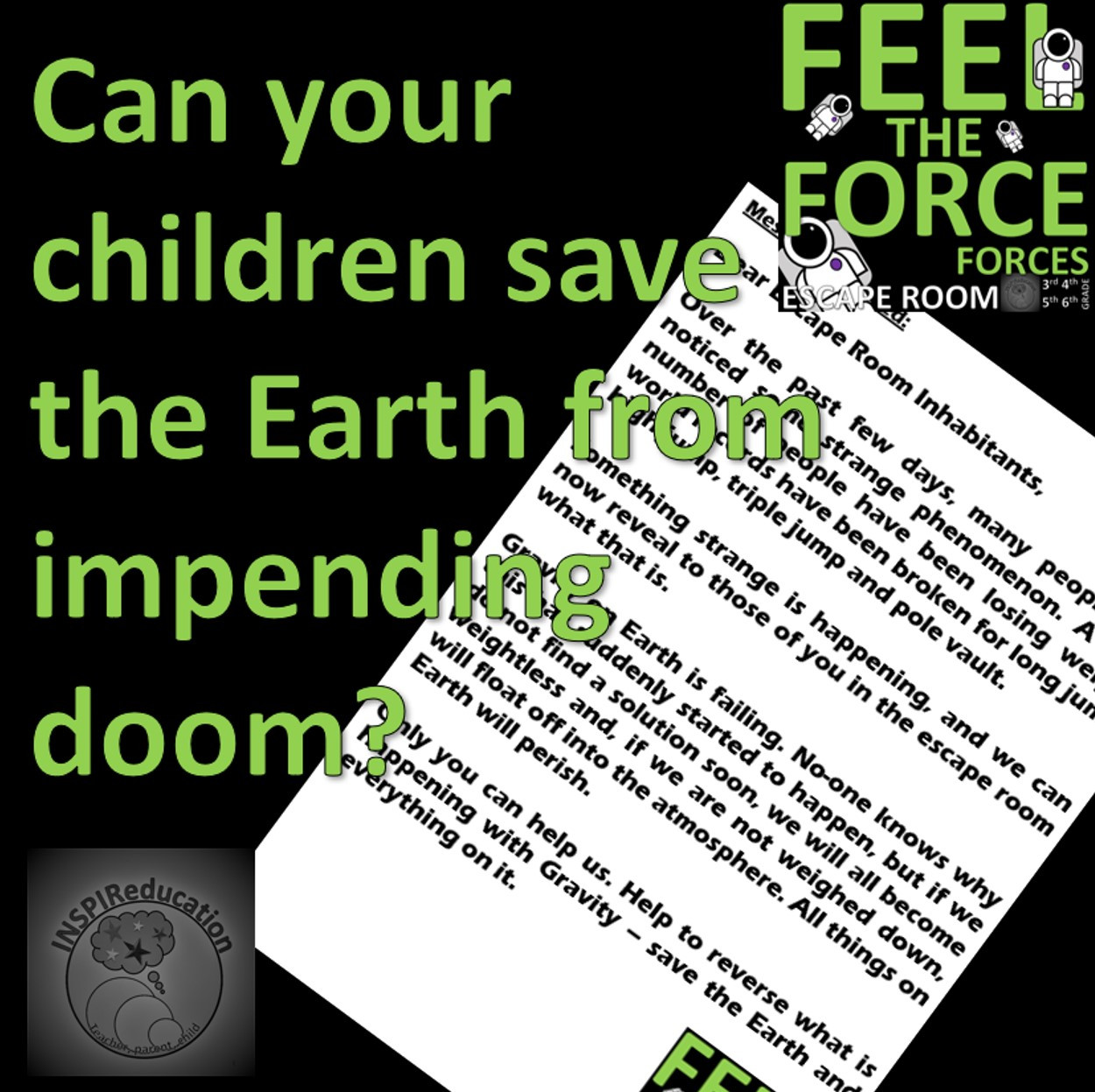 Feel the Force - ESCAPE ROOM - Forces (Science) - Amped Up Learning