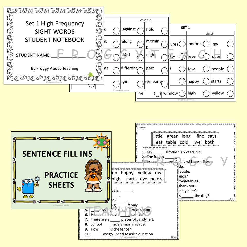 High Frequency Words Set 1 - Amped Up Learning