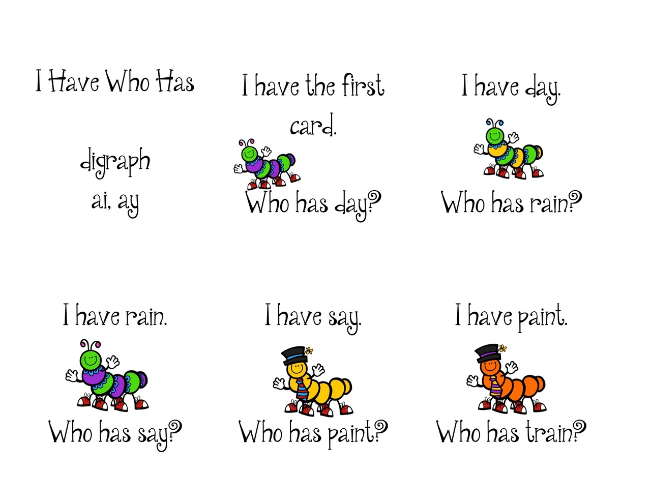 Digraph ai/ay - Amped Up Learning